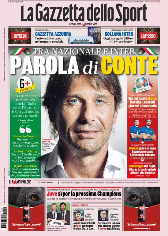 Today's Papers - Conte nears Inter exit?
