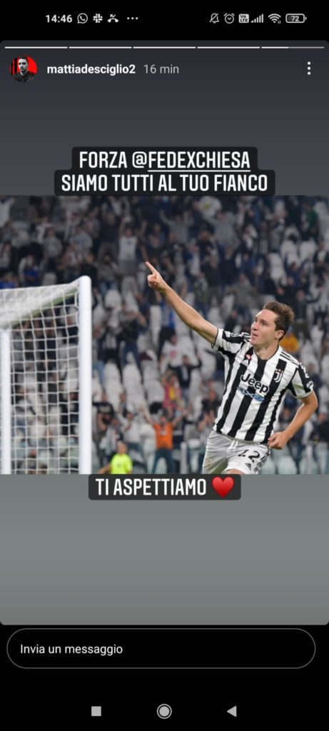 'Come on little brother,' Juventus stars send Chiesa messages after ...