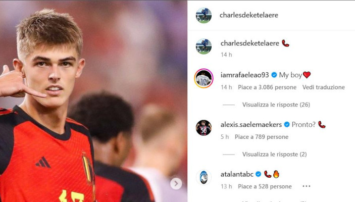 Foto: De Ketelaere impacta en la celebración de Ben Shelton, Rafael ...