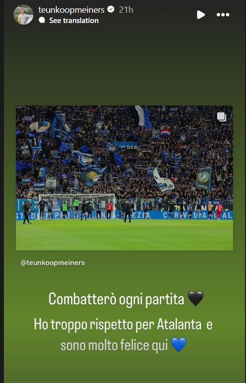 Picture: Koopmeiners' message to Atalanta fans after Juve and EPL ...