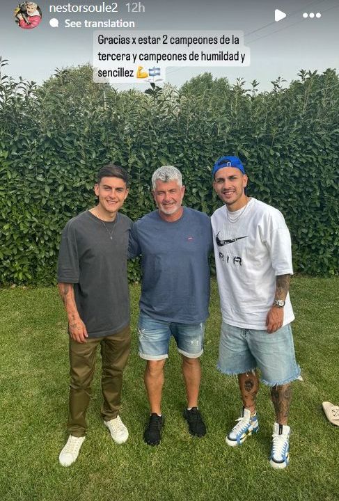 Pictures: Roma stars Dybala and Paredes attend Soulé birthday party ...