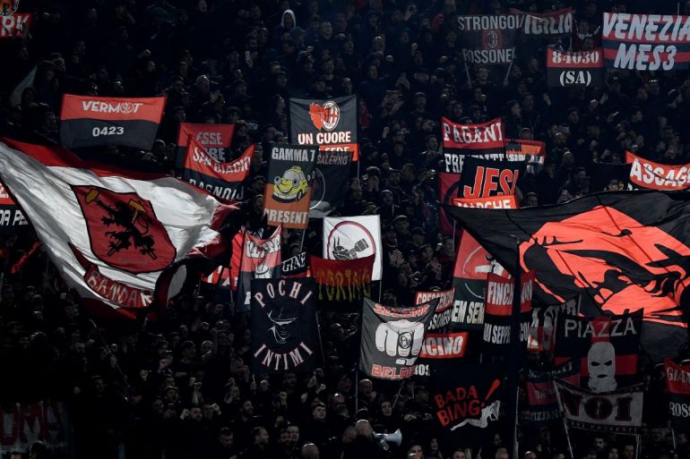 Milan ultras stage silent protest in Week 8 after investigation and arrests