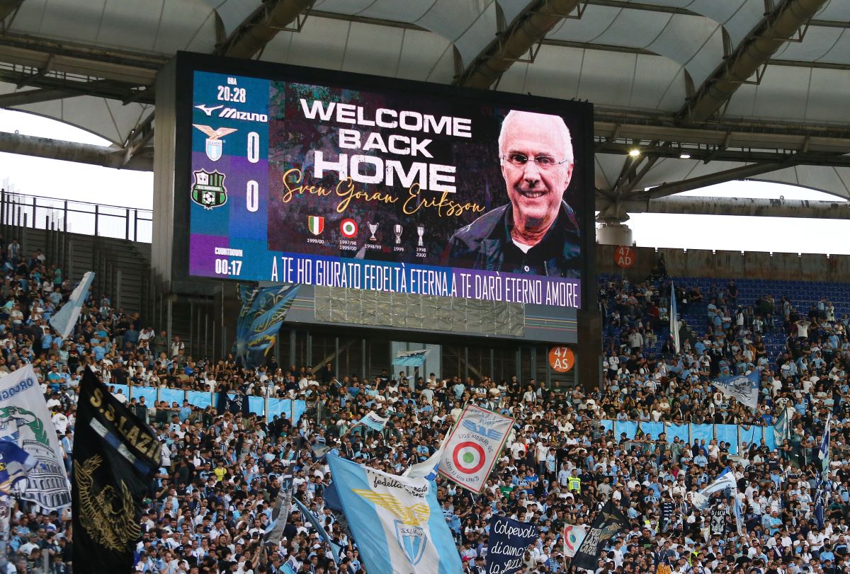 Lazio honour Eriksson with impressive tifo - pictures and video