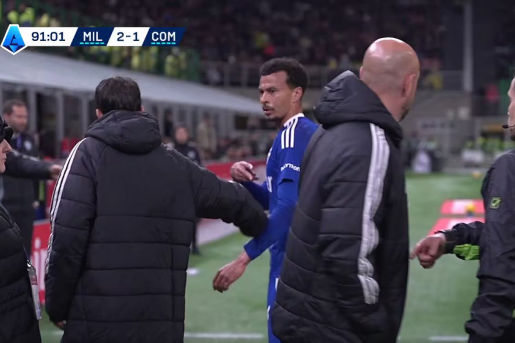 Dele Alli sent off 10 minutes into Como debut, first game in over 2 years