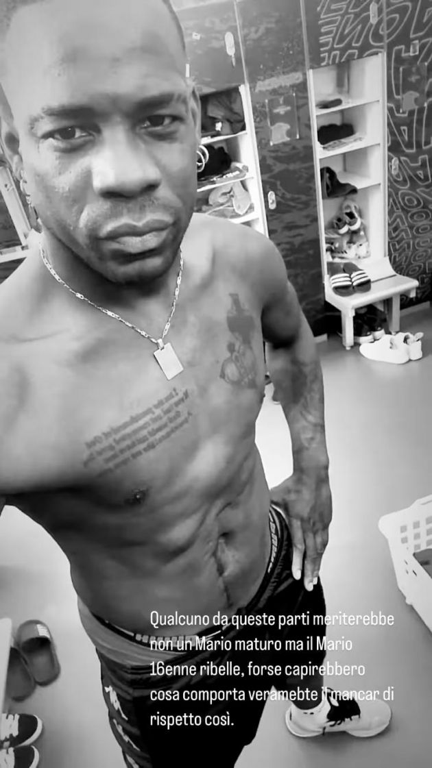 Balotelli sends strong message: 'Understand what it means to disrespect someone'