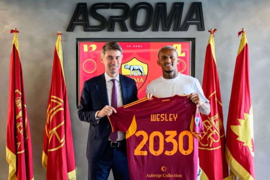 Official : Roma buy Wesley from Flamengo for 25m plus bonus