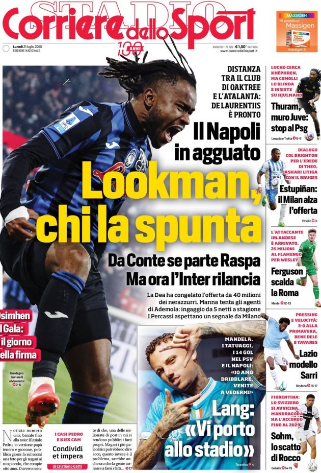 Today's Papers - Osimhen farewell worth 90m, Allegri pushes for AC ...