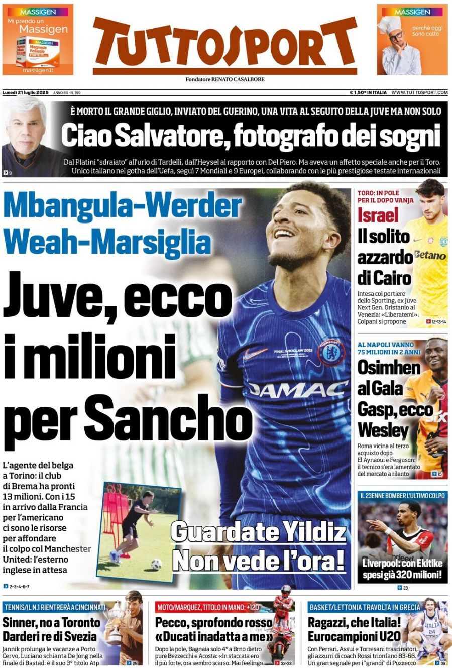 Today's Papers - Osimhen farewell worth 90m, Allegri pushes for AC ...
