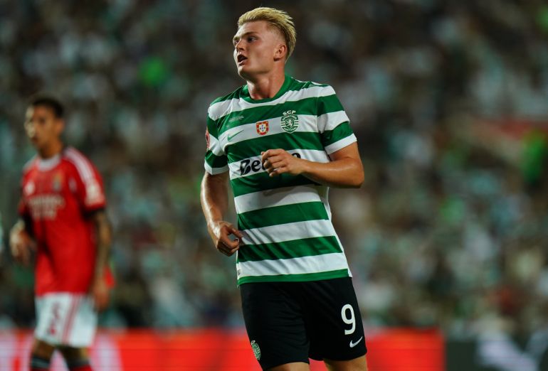 Exclusive: Milan submit bid for Sporting forward Conrad Harder ...