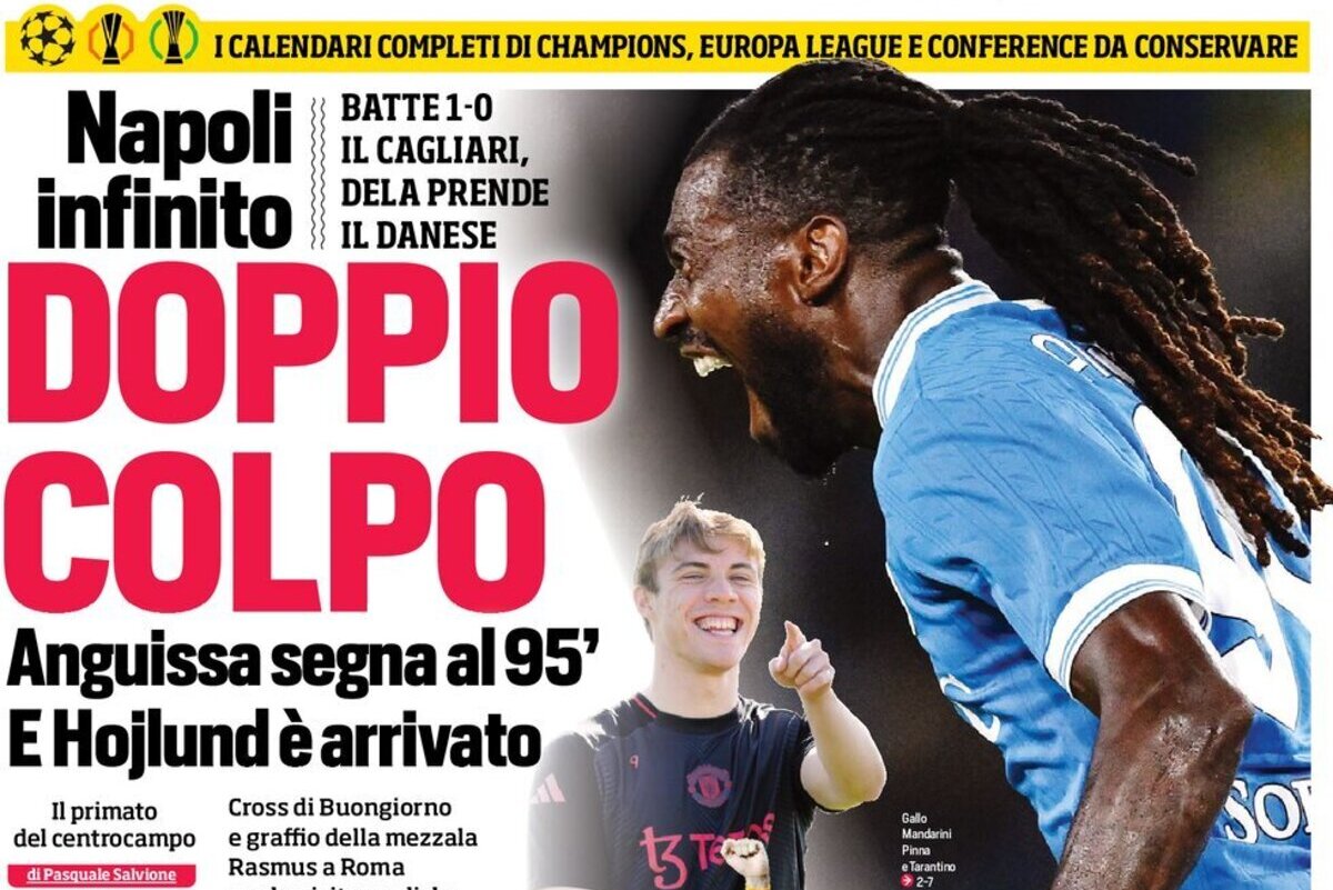 Today’s Papers: Hojlund for Napoli, Conte and Gasp hit the top, over to ...