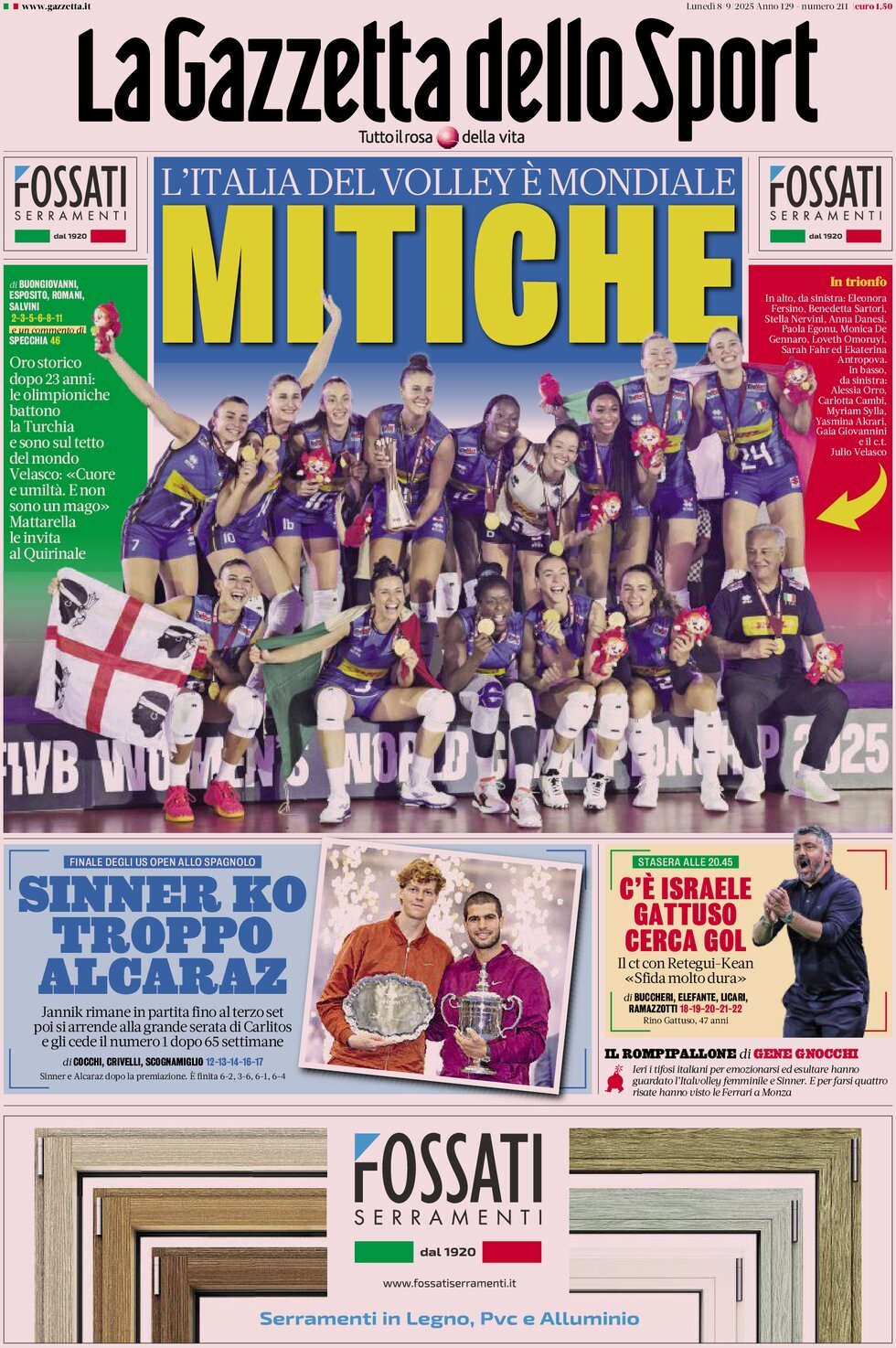 Today's Papers - Crucial Italy game against Israel