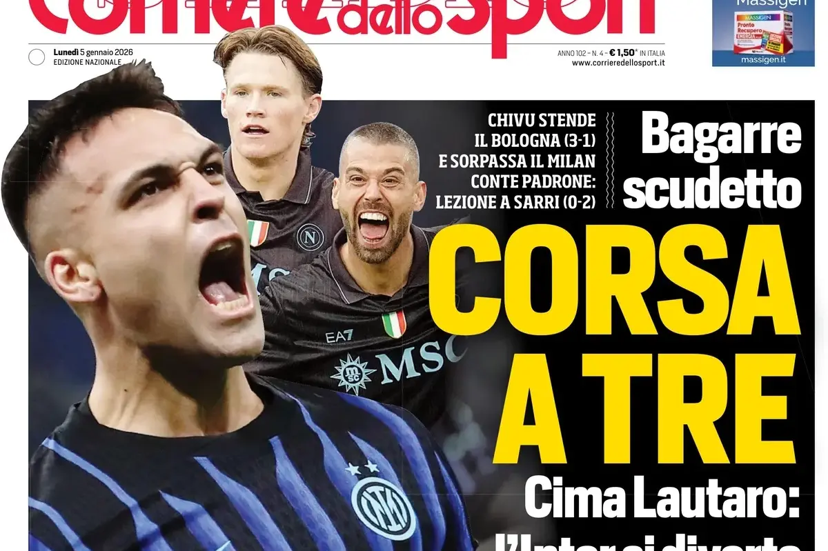 Periódicos de hoy: Carrera de Scudetto de tres caballos, cuatro ...