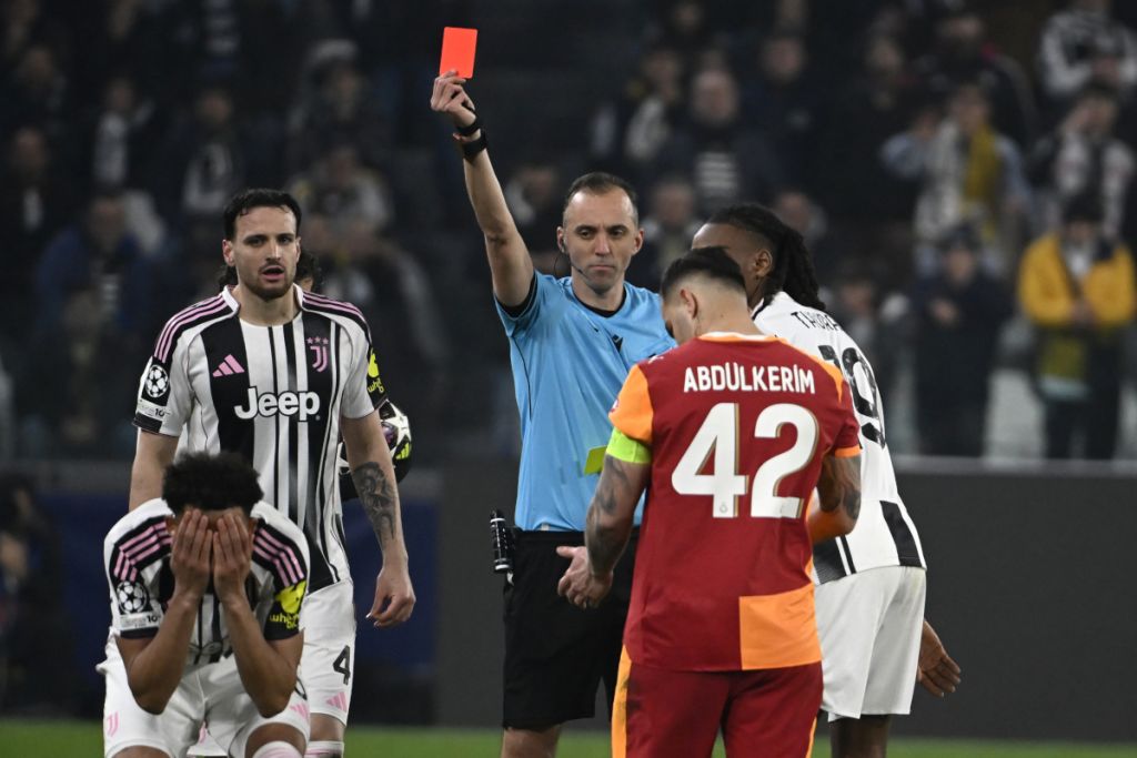 UEFA justify red card for Juventus defender Kelly in Galatasaray defeat ...
